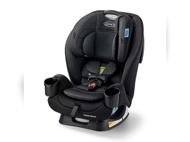 Graco TrioGrow SnugLock 3-in-1 Car Seat, Warren, Black 199 - Quarter Price