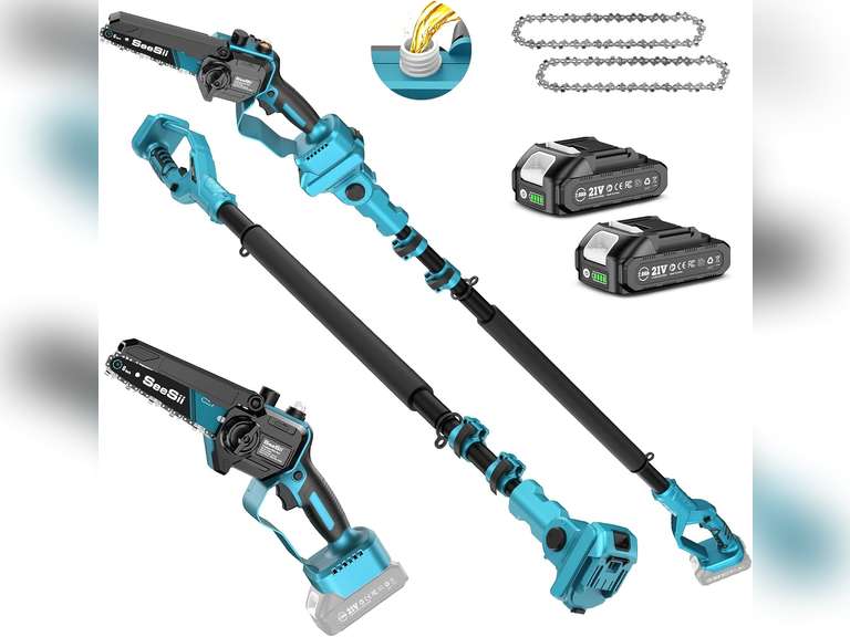(Similar)SEESII 2-in-1 Electric Pole Saws for Tree Trimming, 6 Inch ...