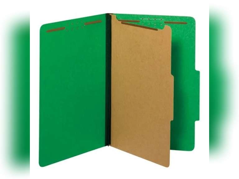 Pendaflex Pressboard Classification Folders With Fasteners, 1 3/4 ...