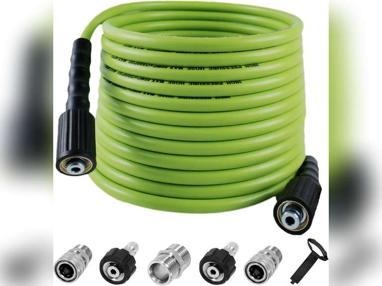 Pressure Washer Hose for Power Washer, 5800 PSI Kink Resistant Pressure ...
