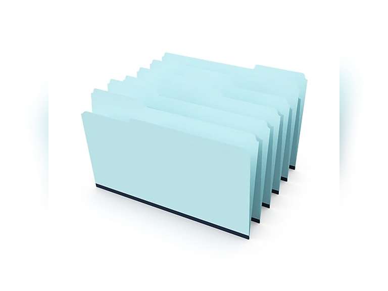 Staples 60% Recycled Heavyweight File Folders, 1/3-Cut Tab, Legal Size ...