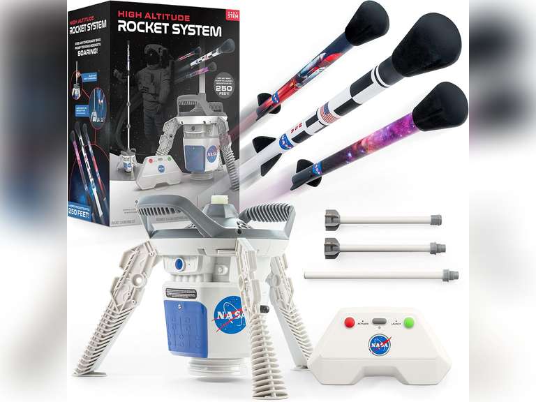 NASA Air Rocket Launcher Kit - Launch Model Rockets Up to 250 Feet with ...