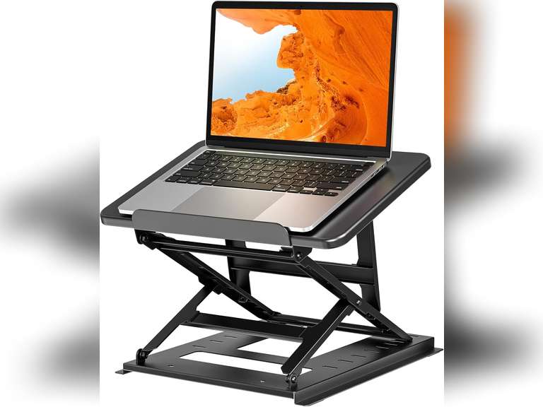 HUANUO Adjustable Laptop Stand for Desk, Adjustable Height Laptop Riser ...
