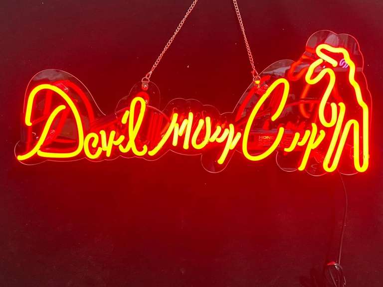 Shipping from US, 24"x10" Devil May Cry Neon Sign with Real Neon Glass ...