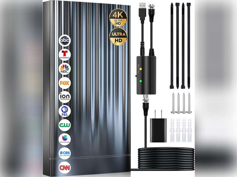 Over The air HDTV Antenna Outdoor Without Cable, Amplifier, Signal ...