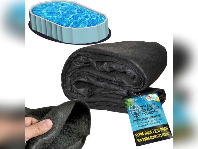 U.S. Pool Supply Armour Shield 18-Foot x 34-Foot Oval Heavy Duty Pool ...