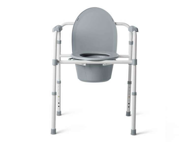 Medline 3-in-1 Steel Folding Bedside Commode Toilet Seat 36 - Quarter Price