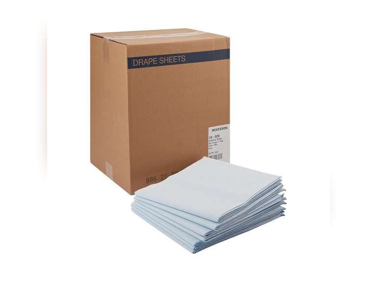 McKesson Drape Sheets 100Count Disposable Stretcher Sheet for Bed ...