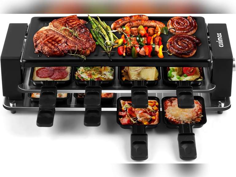 CUSIMAX Raclette Grill Korean BBQ Grill, Portable Raclette Table Grill ...