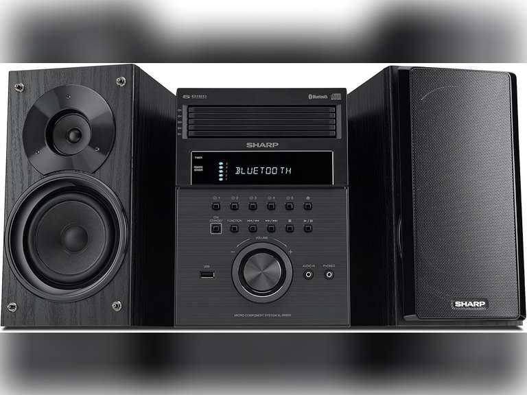 Sharp XL-BH250 Sharp 5-Disc Micro Shelf Executive Speaker System with ...