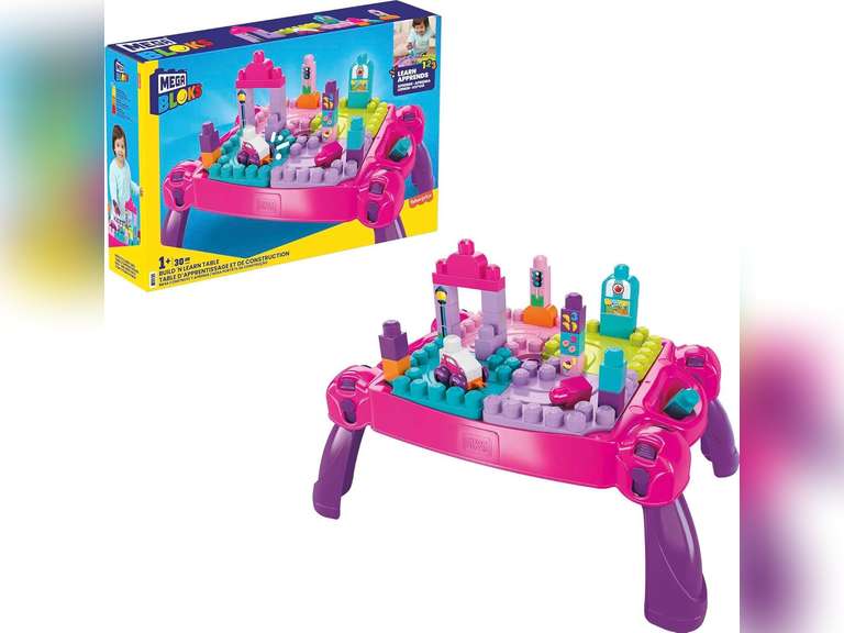 MEGA BLOKS First Builders Toddler Blocks Toy Set, Build n Learn ...