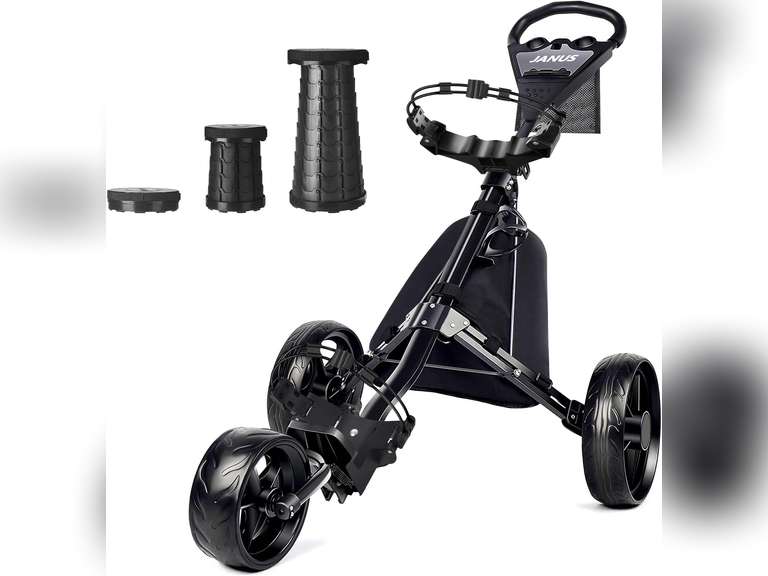 JANUS Golf Cart, Foldable Golf Push Cart, Golf Bag Cart, Fits Golf ...