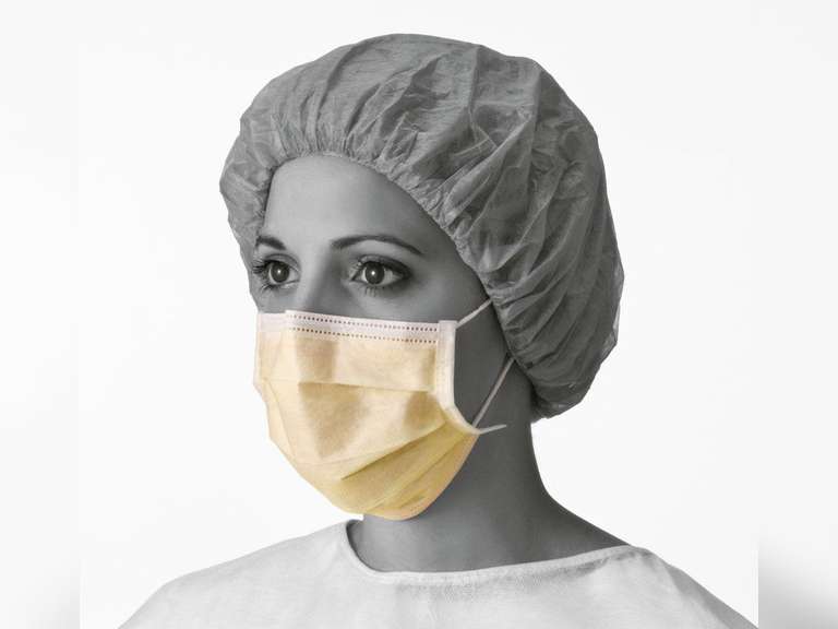 Medline Industries NON27120 Isolation Mask with Ear Loops, Cellulose ...