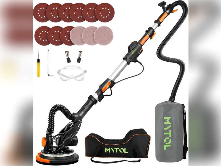 Electric Drywall Sander with Vacuum Dust Collection, Variable Speed ...