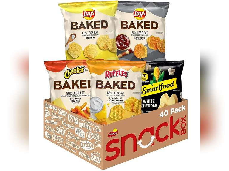 Frito Lay Baked & Popped Mix Variety Pack, (Pack of 40) similar set ...