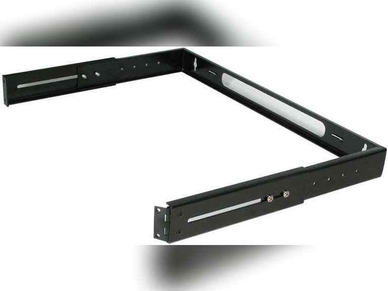 1U Hinged Extendable Wall Mount Bracket, Max 13.5" Depth, Collapsible ...
