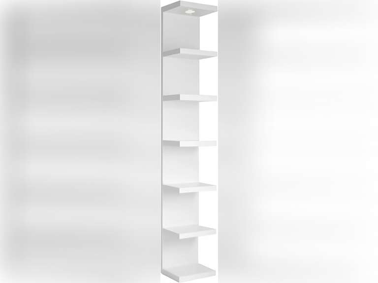Versatile 7 Tier Wall Shelf Unit,White Lack Wall Shelf,Display Floating ...