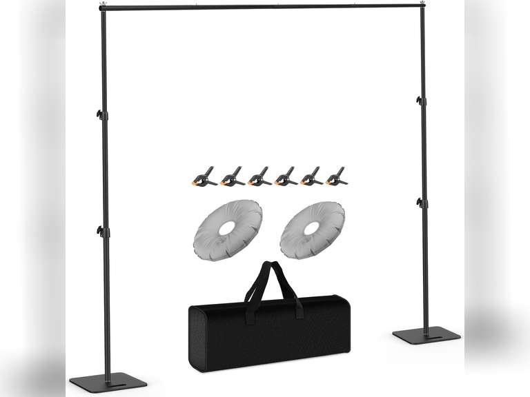 Photo Backdrop Stand 10 x 9.2ft, Sdfghj Adjustable Background Stand ...