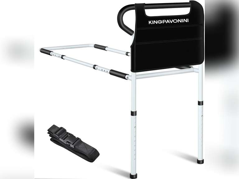 KingPavonini Bed Rails for Elderly Adults Safety - Adjustable Bed Cane ...