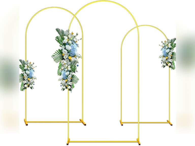 Metal Arch Backdrop Stand, 6FT & 5FT & 4FT Wedding Arch Backdrop Stand ...