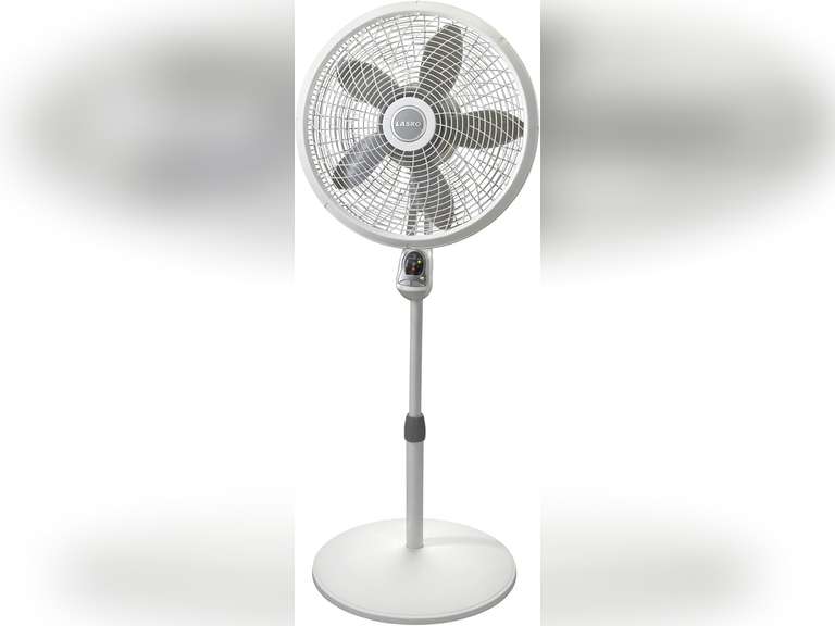 Lasko Cyclone Pedestal Fan, Adjustable Height, Remote Control, Timer, 3 ...