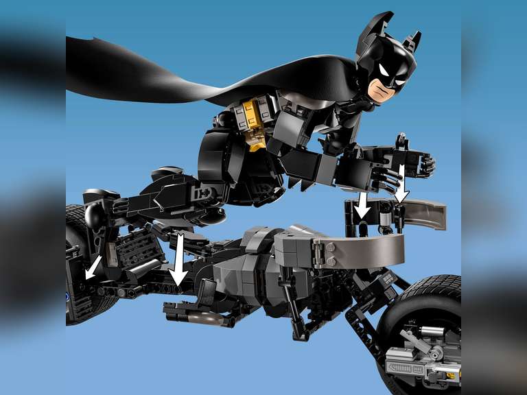 LEGO DC Batman: Batman Construction Figure & The Bat-Pod Bike 76273 ...