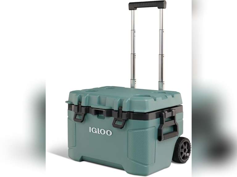 Igloo Trailmate 52Qt Wheeled Cooler, Insulated Hard Shell Ice Chest ...