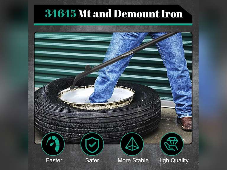 2 PCS Tire Mount and Demount Iron, 34645 Tire Iron, Tire Bars for Semi ...