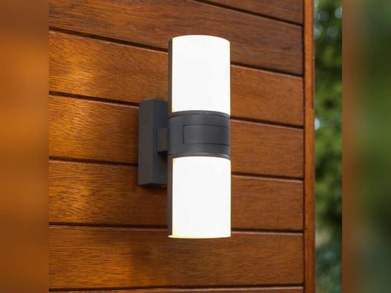 Lutec Connected by Wiz Smart LED Up/Down Outdoor Wall Light 64 - Quarter Price