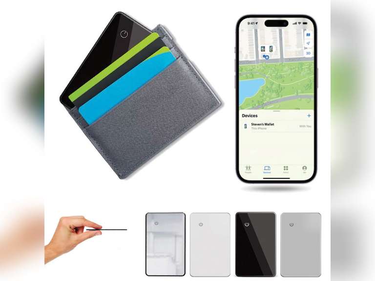 GPS Card Tracker using Apple Find My 50 - Quarter Price
