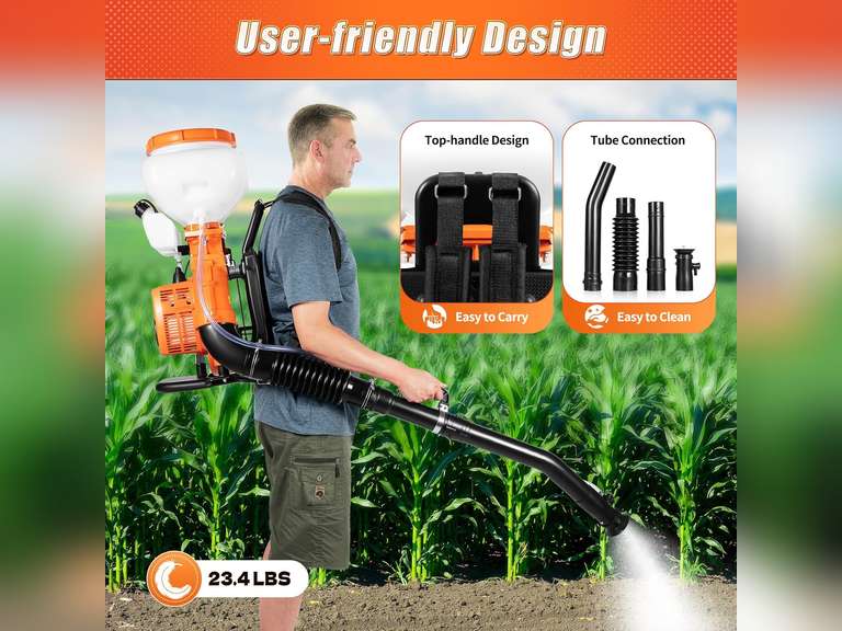 Agriculture Spray Duster Backpack 7500r/min Petrol Powered Sprayer with ...