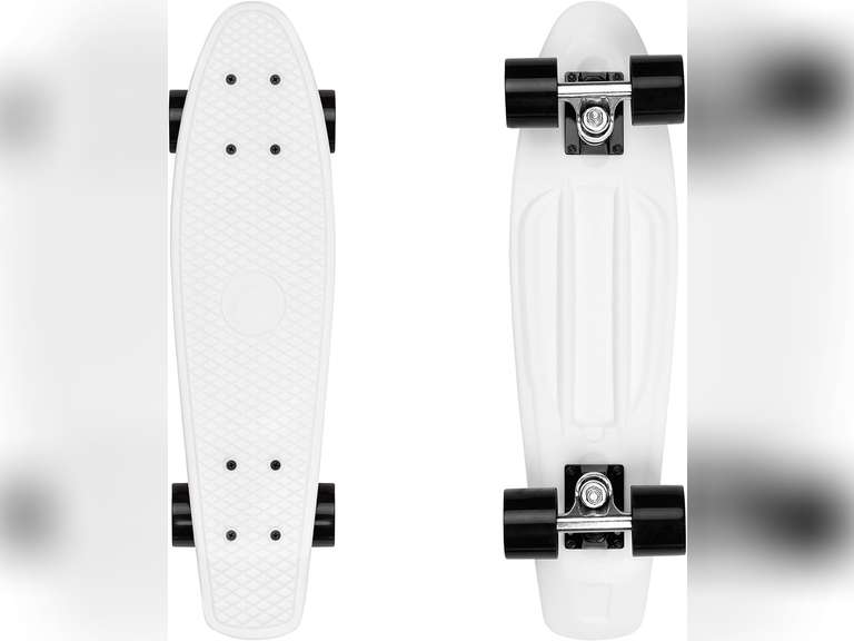 Retrospec Quip Mini Cruiser Skateboard 22.5" Classic Retro Plastic ...