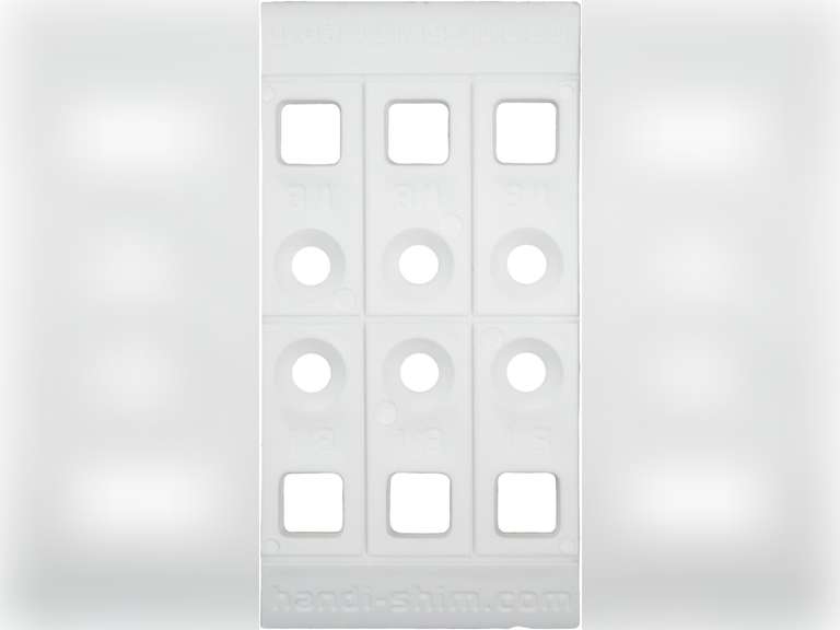 Heavy Duty Reusable Plastic Construction Shims for Spacing, Leveling ...