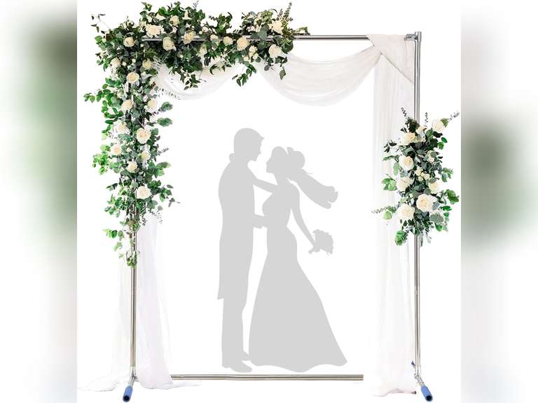 Wedding Arch Backdrop Stand,7x5 FT Metal Arch Backdrop Stand for ...