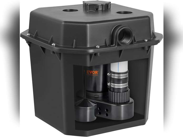 VEVOR Utility Sink Pump, 1/3 HP, 120-Volt, 2900 GPH Flow, 25 ft Head ...