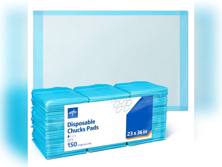 Medline Protection Plus Disposable Underpads, 23"x36", 150 per case 44 ...