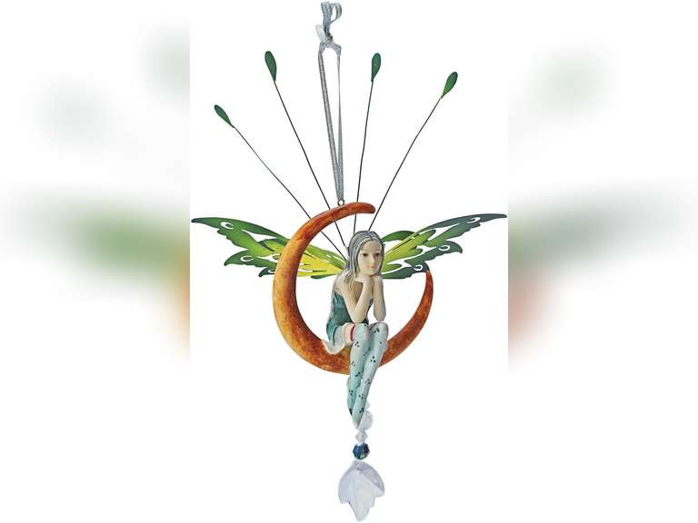 Design Toscano Lochloy House Crescent Fairy Dangling Sculpture, Set of ...
