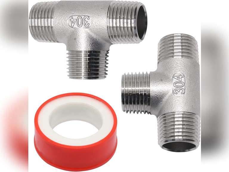 Pipe Fittings, Casted Male Tee Fitting, 3 Way Stainless Steel 1/2" NPT ...