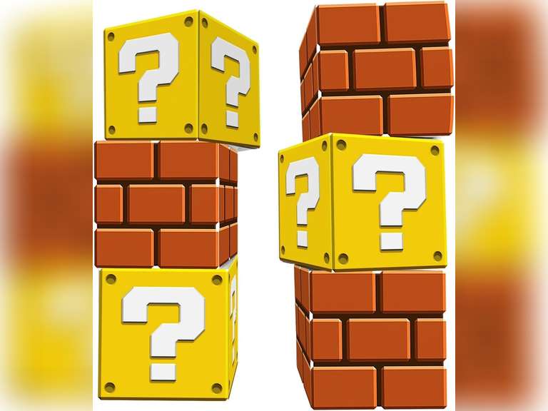 QWAERPLPN 6 Pcs Mario Coin Brick Boxes 30 x 30cm Big Coin Brick Box ...