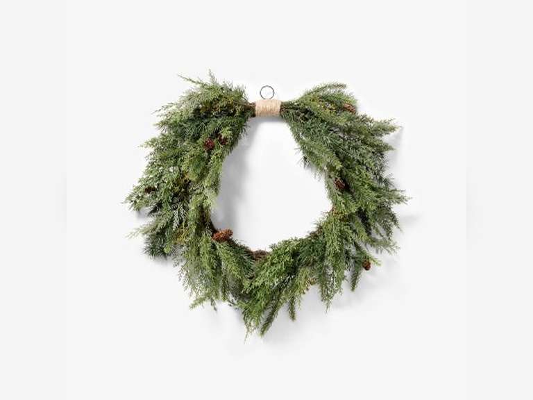 Draping Cedar Holiday Artificial Wreath - Threshold designed with ...