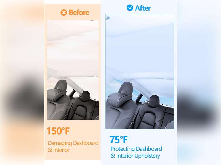 2025 Tesla Model 3 Sunshade Roof 2025 2024 Highland Roof Sunshade No ...