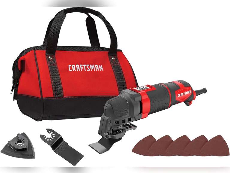 CRAFTSMAN Oscillating Tool, 3-Amp, Includes Universal Tool-free ...