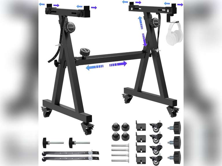 Universal Keyboard Stand, Z-style Heavy-Duty Piano Stand, Adjustable and Portable Piano Keyboard ...