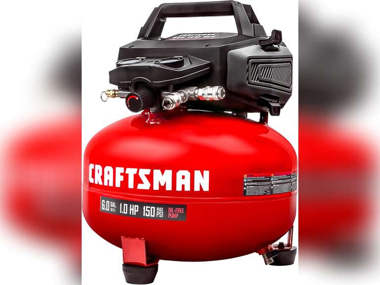 Craftsman Air Compressors 6 Gallon Portable Air Compressor 1.0HP 2.6 ...