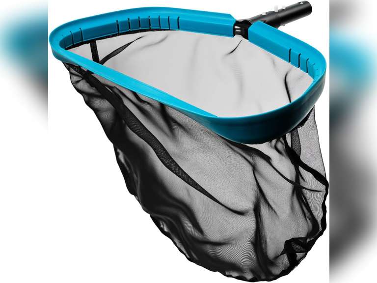 POOLWHALE Pool Skimmer Net Rake, Aluminum Frame Deep Nylon Net, Ultra ...