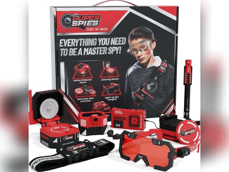 SuperSpies Secret Agent Spymaster Kit - Spy Gear Ninja Toys and Gadgets ...
