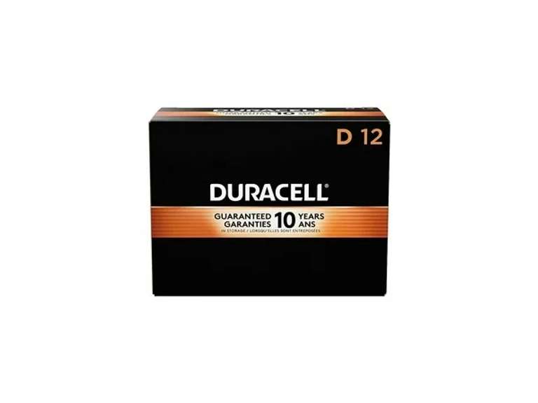 Duracell Coppertop D Alkaline Batteries, Box Of 12 49 - Quarter Price