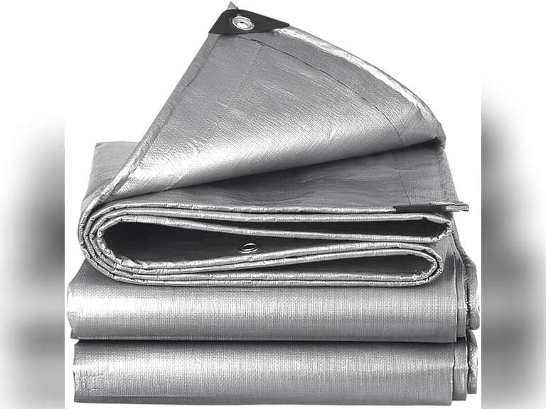 Tarps Heavy Duty Waterproof, 10 Mil Silver Poly Tarp Cover, UV ...