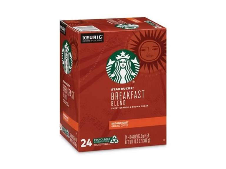 Starbucks Breakfast Blend K-Cups, 24/Box 44 - Quarter Price