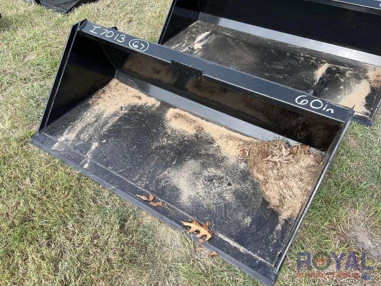 Unused 60 Inch Skid Steer Bucket - Royal Auction Group